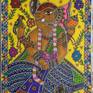 Lord Ganesha Madhubani Painting Drawing by Radhika Mathur | Saatchi Art
