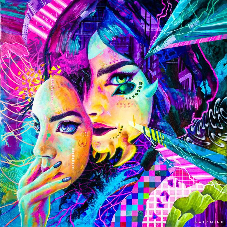 Sacred moment of self-acceptance Painting by Mark Kucherov | Saatchi Art