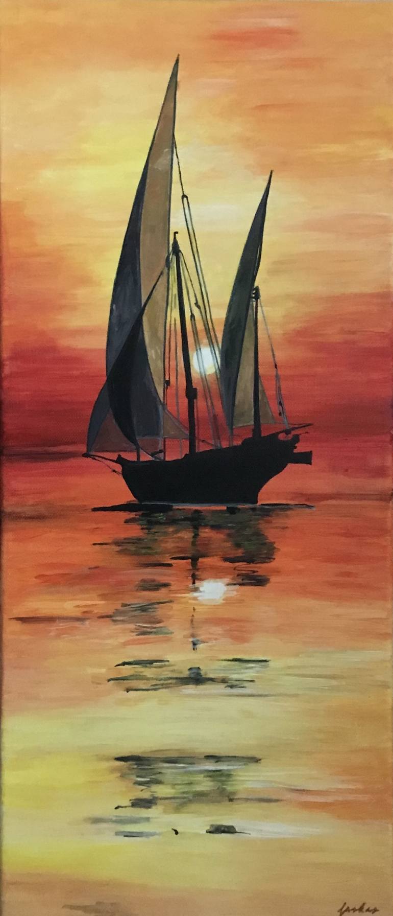 The Burin Painting by Helga Farkas | Saatchi Art