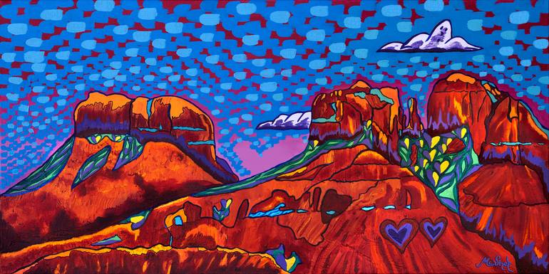 Sedona's Sacred Heart and Soul Painting by Clark Sheppard | Saatchi Art