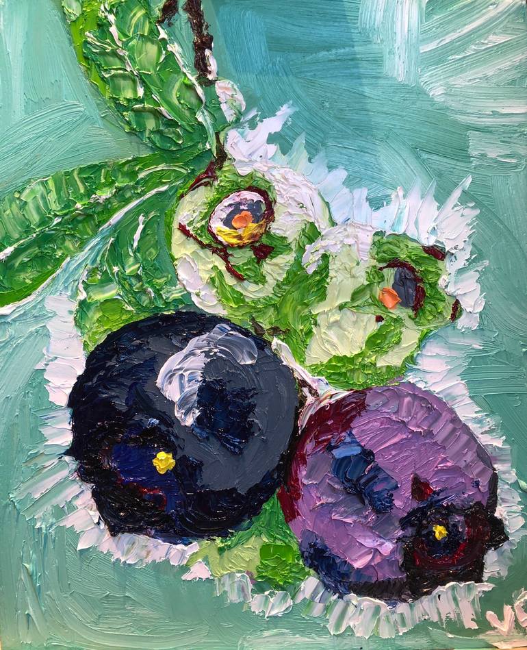 Berries Painting by Viktoriia Orlova | Saatchi Art