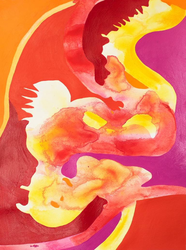 Sol Meam: Sun Soul Painting by Nicole Melnicky | Saatchi Art