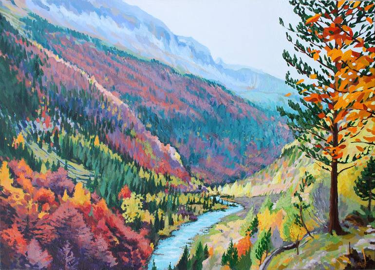 Pyrenees Painting by NATALIA FRANCISCO | Saatchi Art