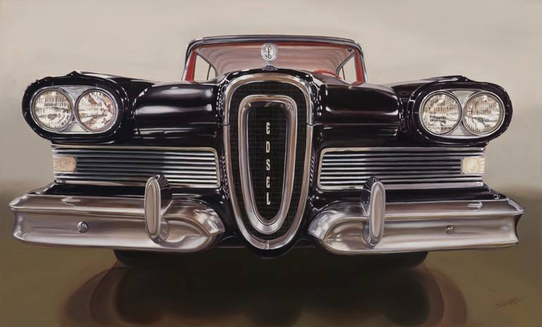 58 Edsel Painting by Frank Haseloff | Saatchi Art