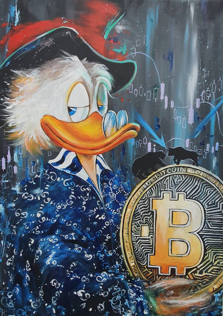 The richest duck is Scrooge McDuck Painting by Natasha Sokolnikova ...