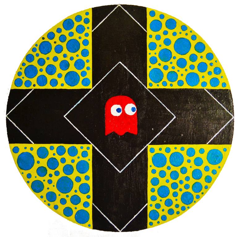 Pac-Man Painting by Alex Mim | Saatchi Art