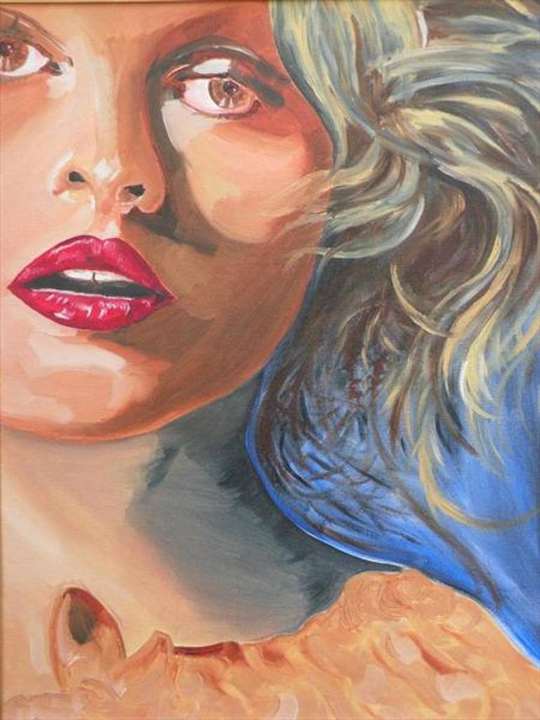 Helena Bonham Carter 2007 Painting by Andrew Robbie | Saatchi Art