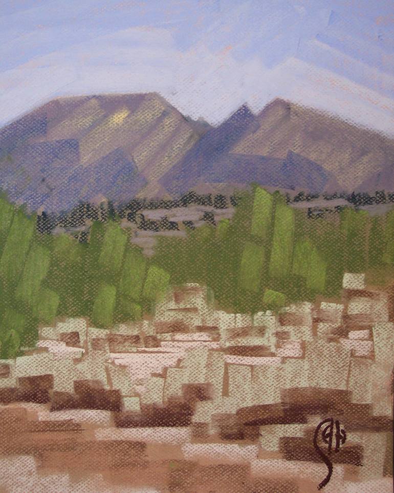 Mesa noon Drawing by Ian Langham | Saatchi Art