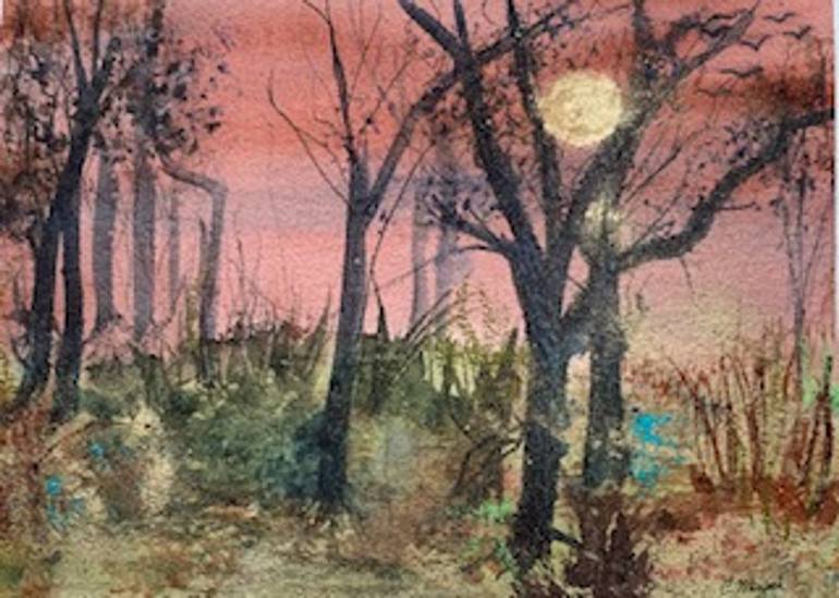 Through a Dark Wood, #1 Painting by Carol Magai | Saatchi Art