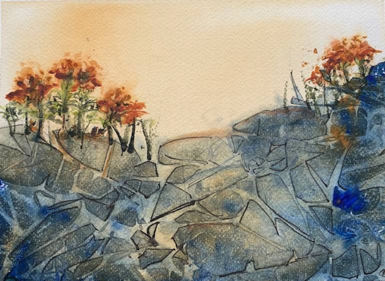 Marigold Uprising Painting by Carol Magai | Saatchi Art