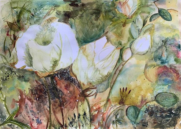 Poppy Phantasia Painting by Carol Magai | Saatchi Art