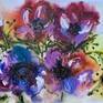 Anemones Painting by Carol Magai | Saatchi Art