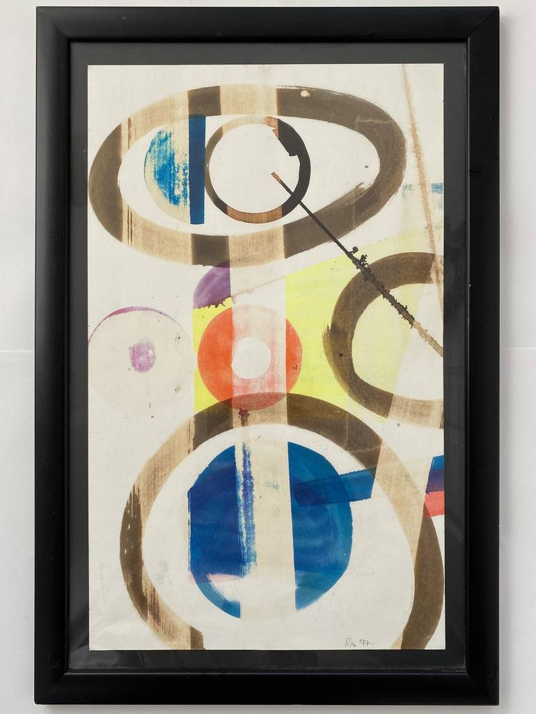 Lines Playing shapes 1 - Limited Edition of 1 Printmaking by Rohail ...