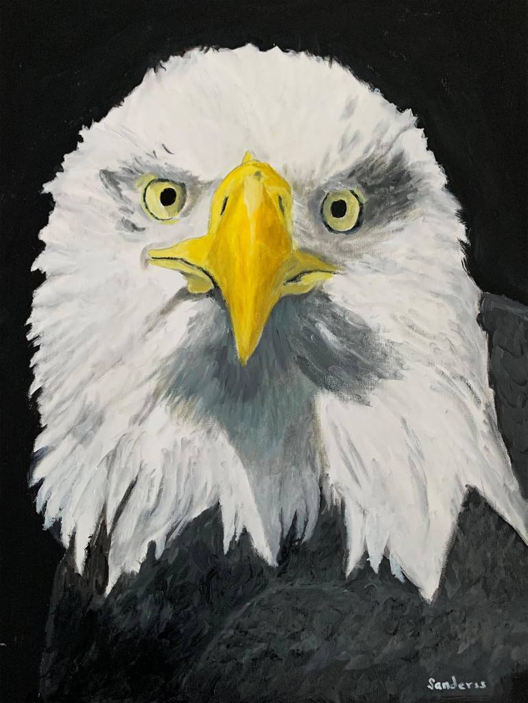Bald eagle Painting by Sonny Andersson | Saatchi Art