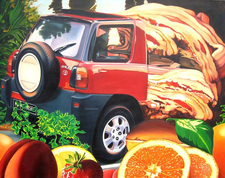 Triumph of the consumer Painting by Kara Matsakyan | Saatchi Art