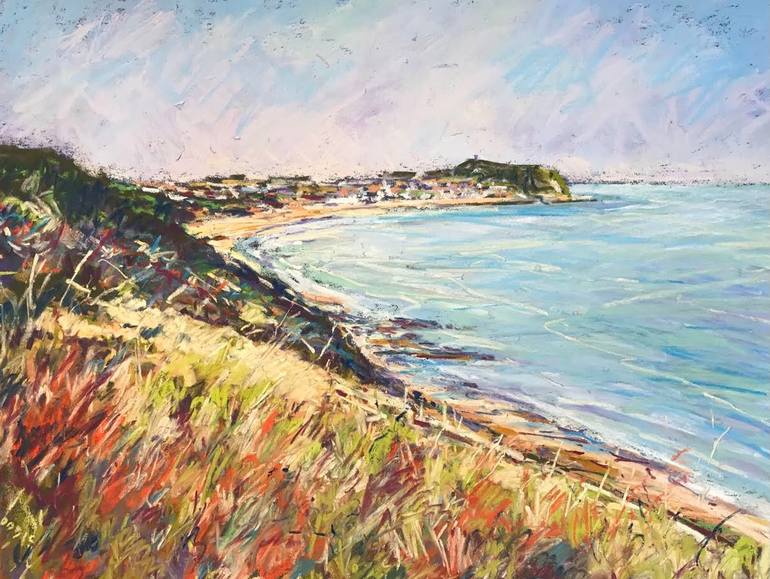 Distant Filey Drawing by Andrew Moodie | Saatchi Art