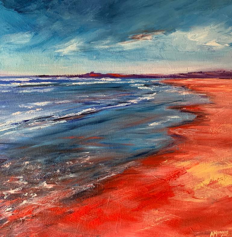 Red Castle Painting by Andrew Moodie | Saatchi Art