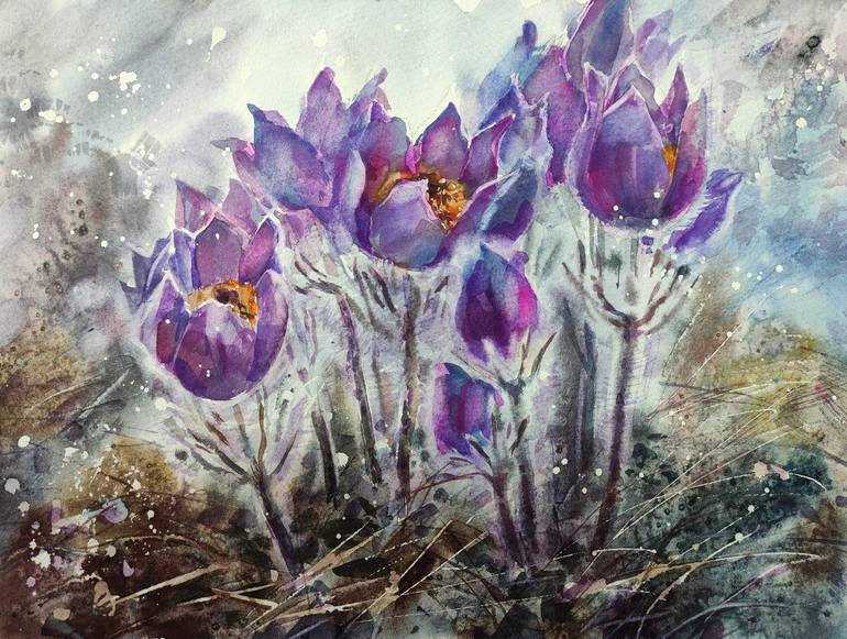 Breath of spring Painting by Roza Savinova | Saatchi Art