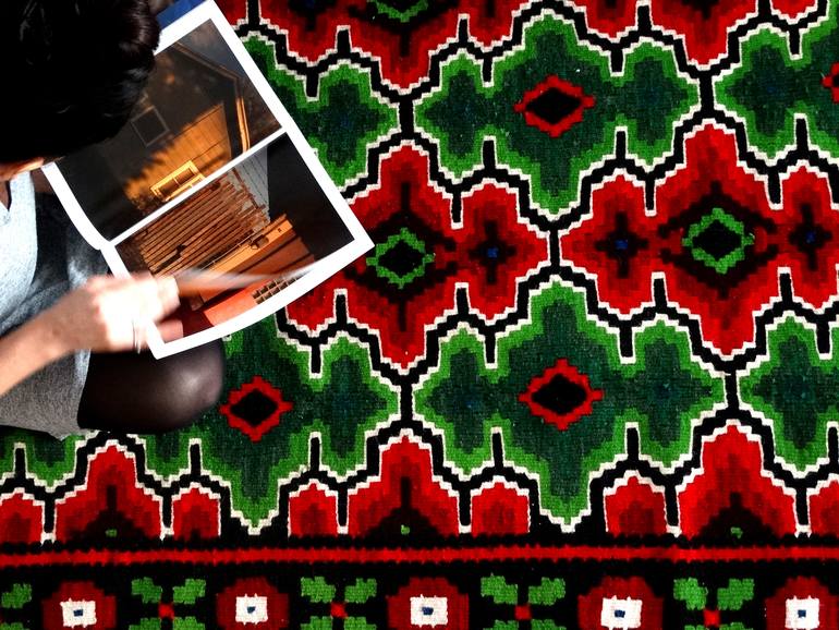 Handmade Weaving Rug Collage by Elisavet Rodopoulou | Saatchi Art