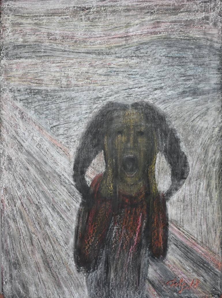 Utaanbaatar /Air pollution/ Painting by Tuvshinjargal Tsend-Ayush | Saatchi Art