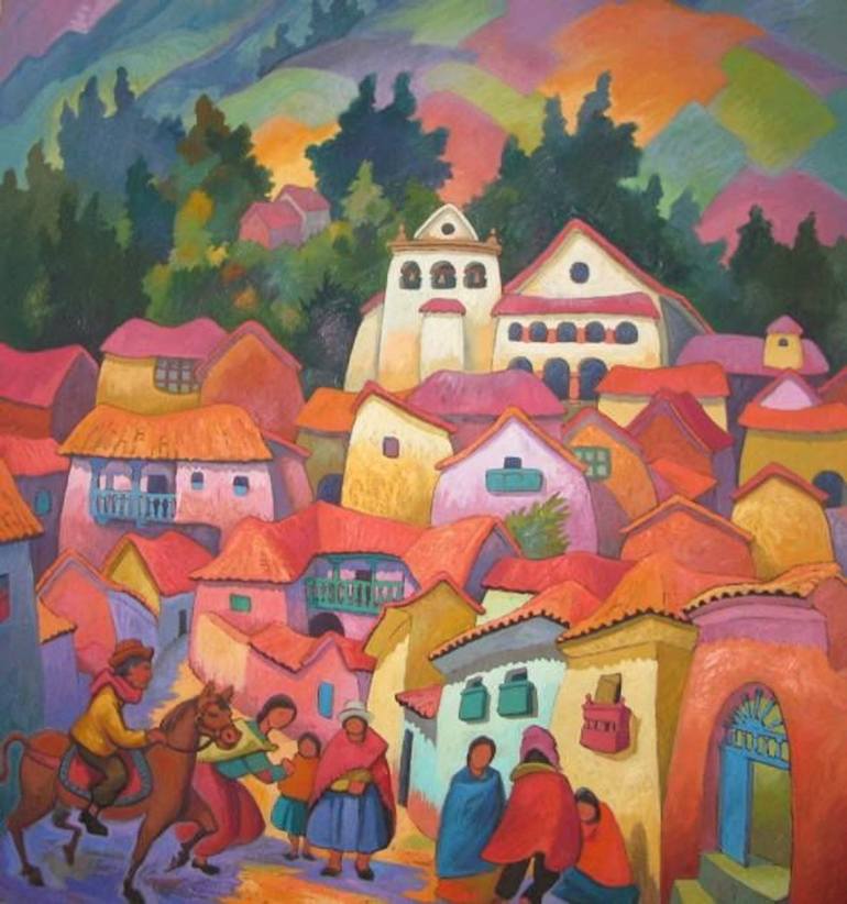 Inverted Happiness Painting by Mia Abelson | Saatchi Art