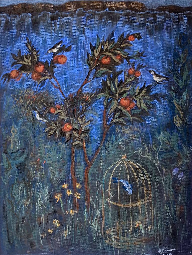 Orange grove Drawing by Ирина Котина | Saatchi Art