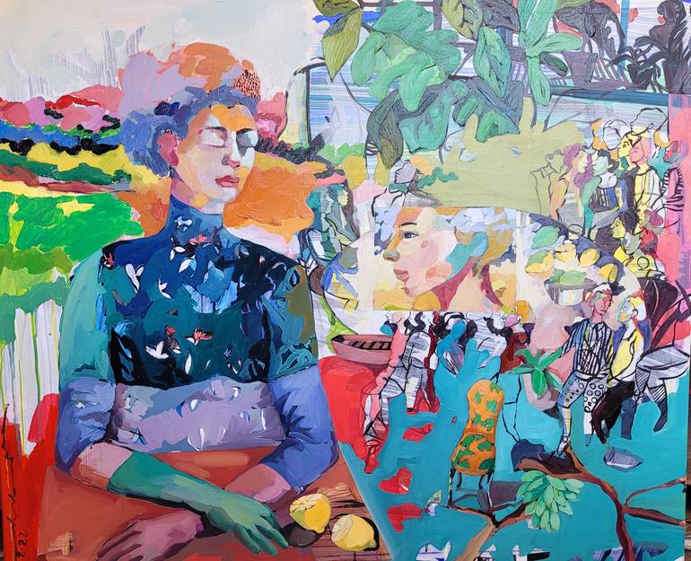 A Part of here Painting by Golnaz AFRAZ | Saatchi Art