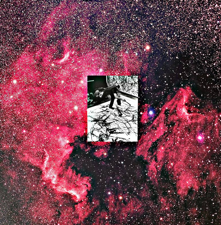 Pollock painting the stars Collage by Ana Simon | Saatchi Art