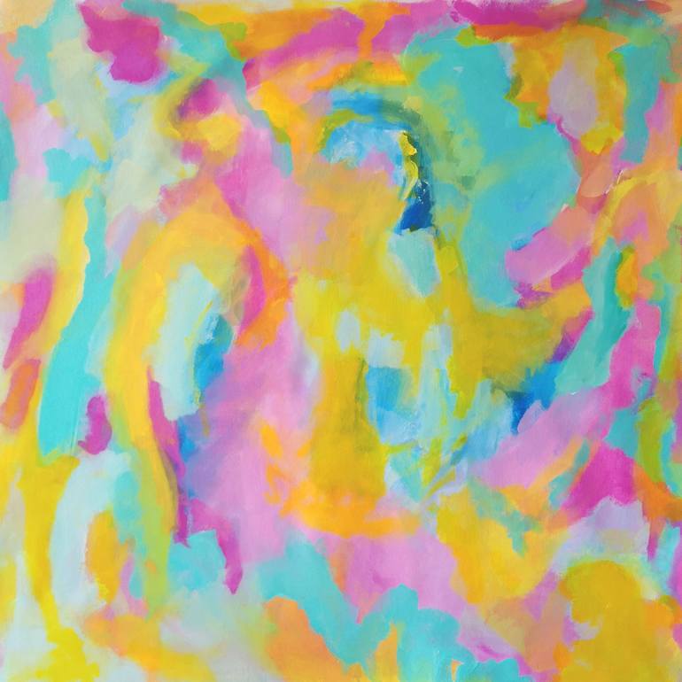 Rainbow is my favorite color Painting by Evelyn La Starza | Saatchi Art