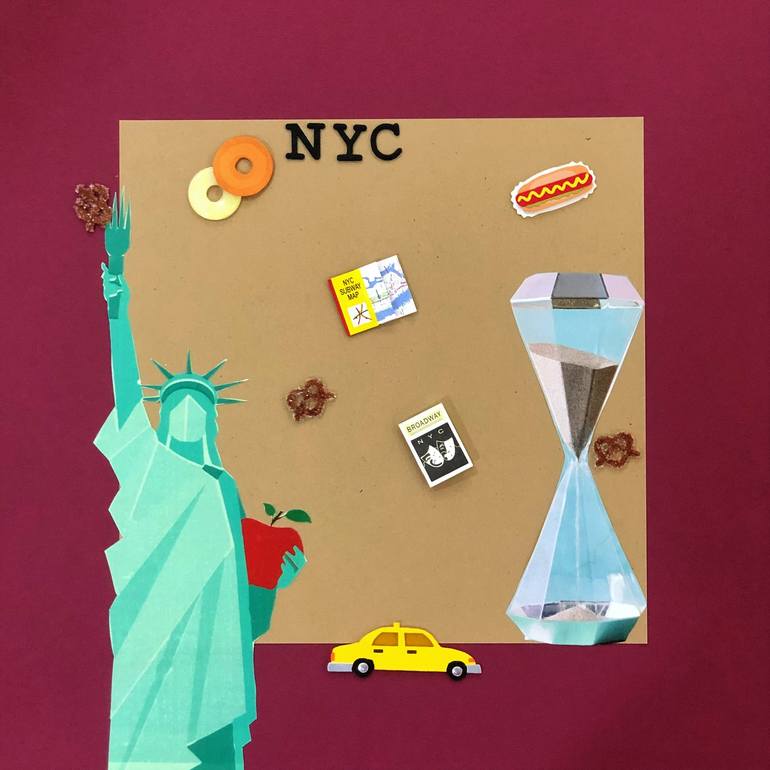 NYC Collage by KMS Art Studio | Saatchi Art