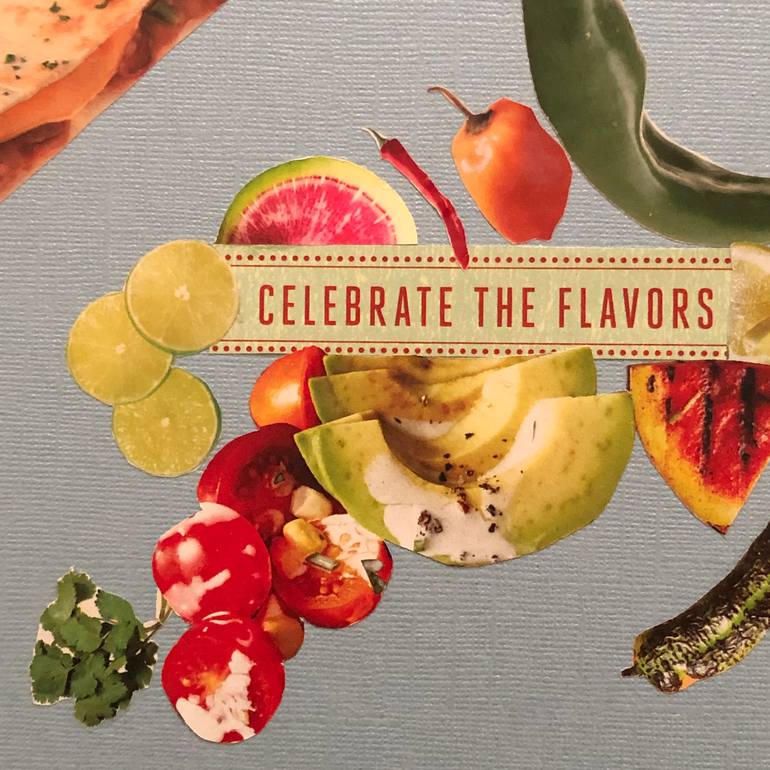 Celebrate the Flavors Collage by KMS Art Studio | Saatchi Art