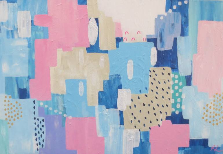 Je vois clairement mon chemin Painting by Roxanne Lafleur | Saatchi Art