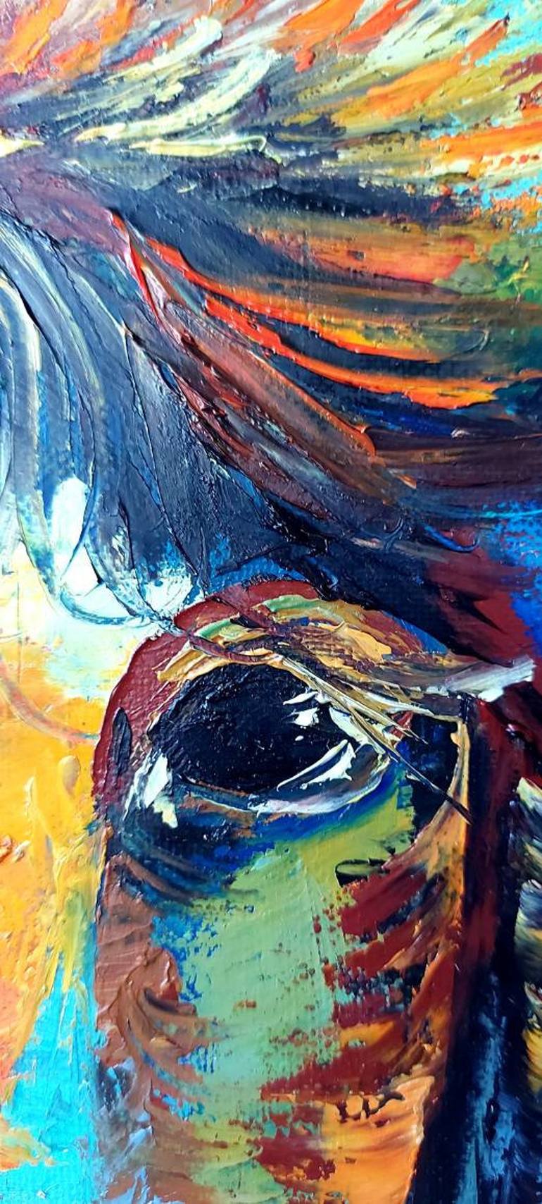 THE TAURUS. THE RAINBOW BULL Painting by Margo Tartart | Saatchi Art