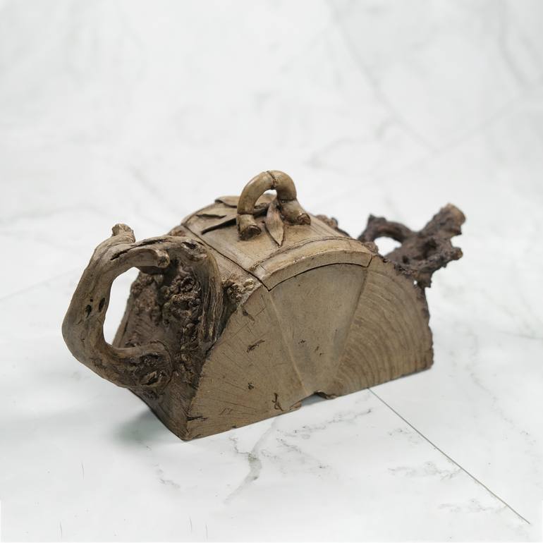 Fan-shaped Three Friends Handmade Teapot Sculpture by EASY WOW ...