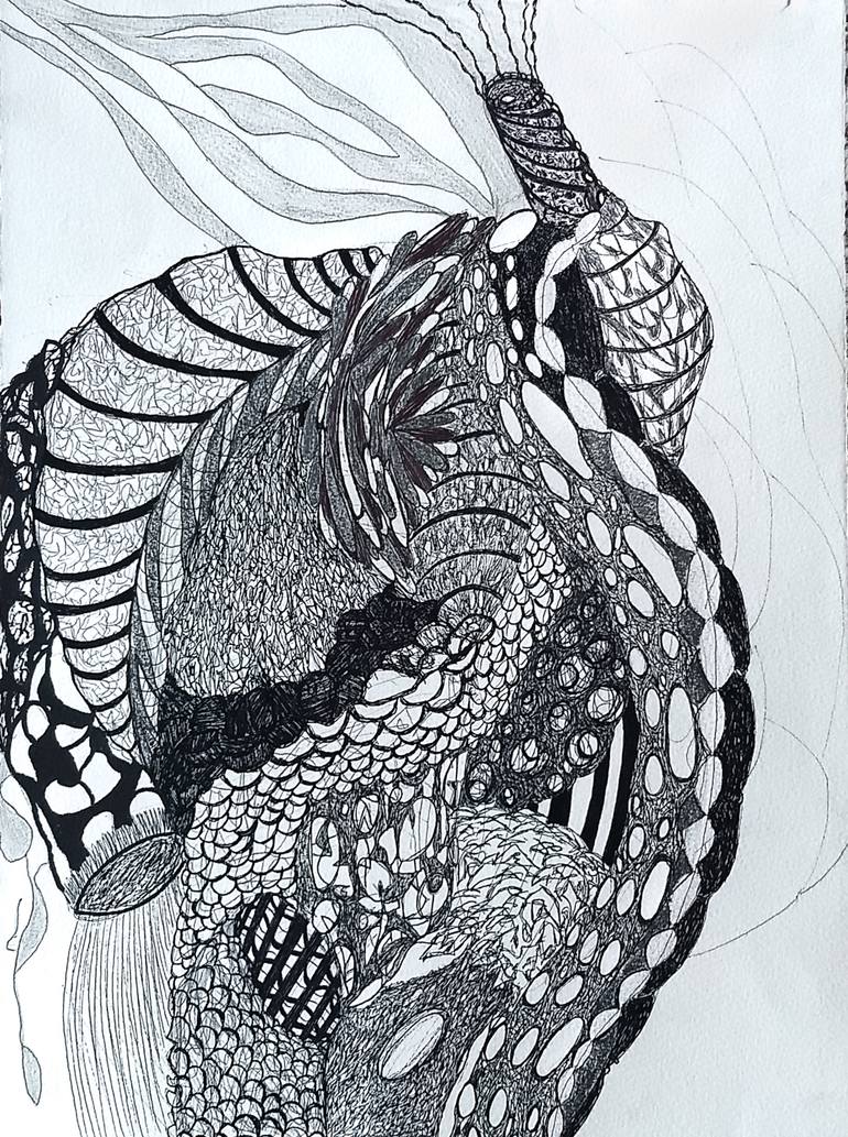 Six weeks I Drawing by Ora Sery | Saatchi Art