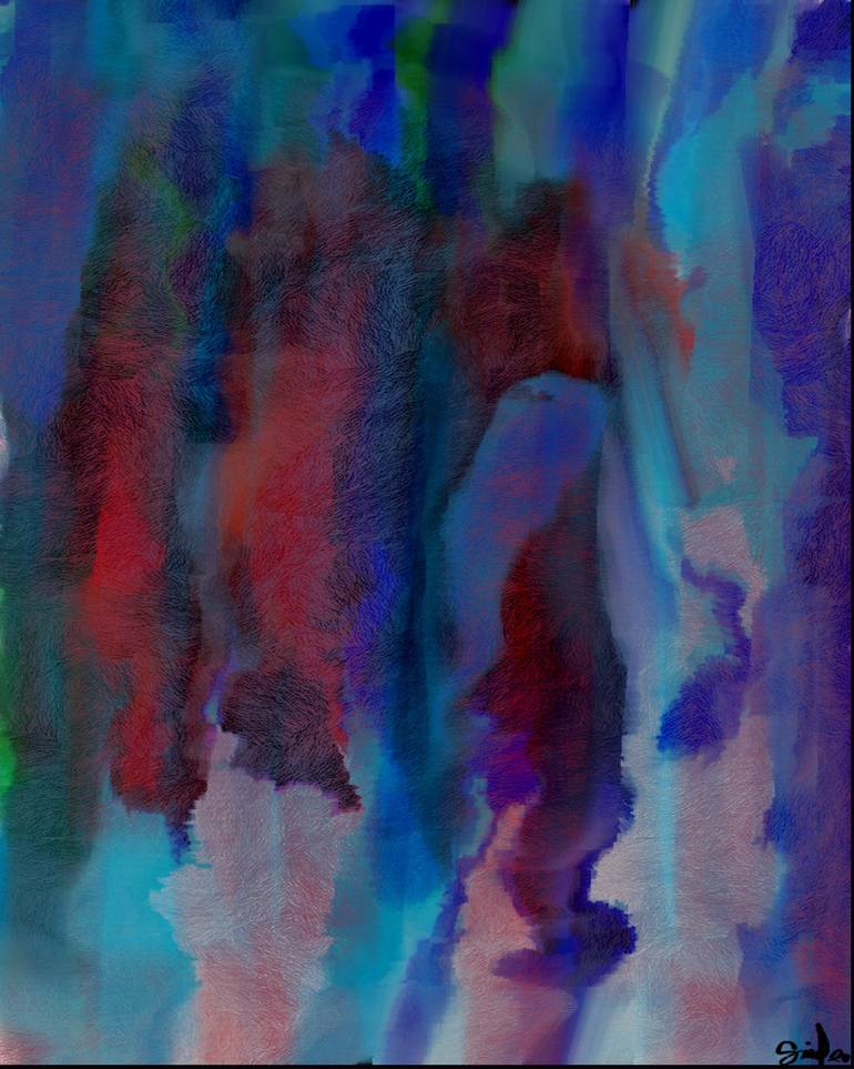 Biru indah Drawing by Sabit Arts | Saatchi Art