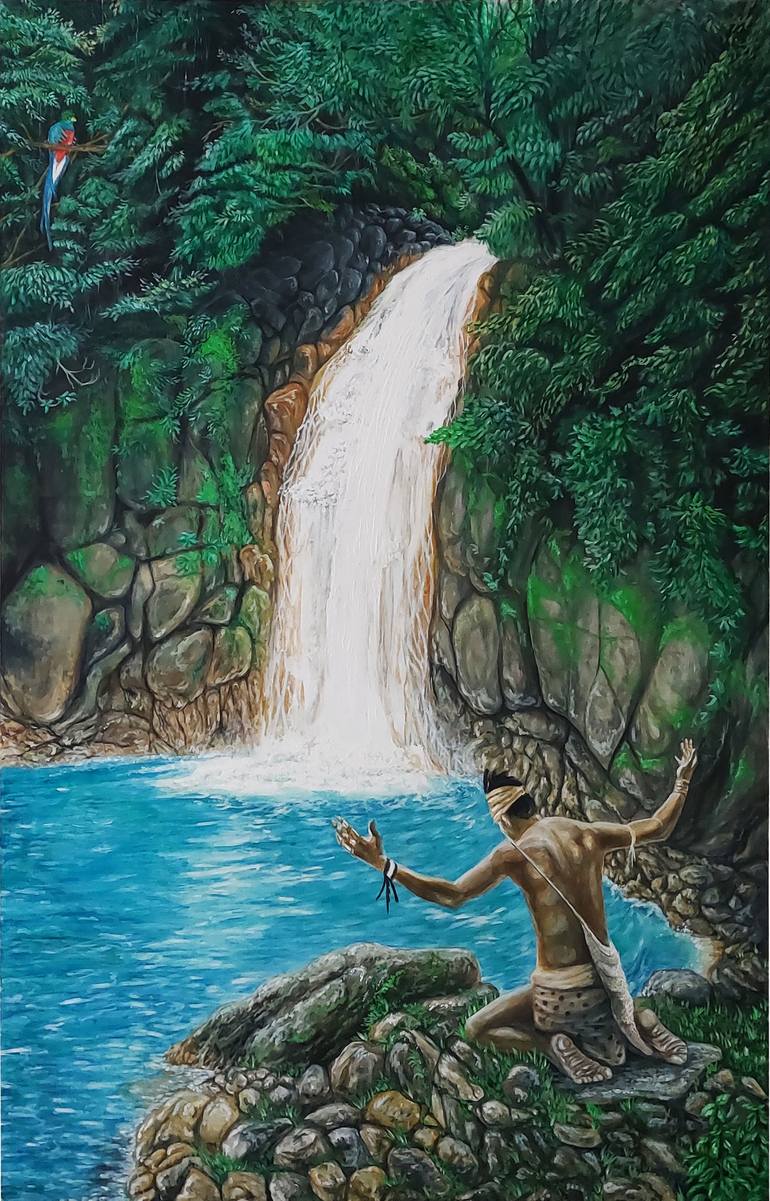 Respect Pachamama Painting by Jerry Arias | Saatchi Art