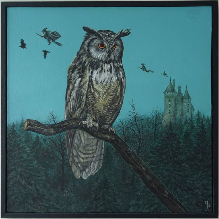 Gothic Landscape Painting by Yavuz Balkan | Saatchi Art