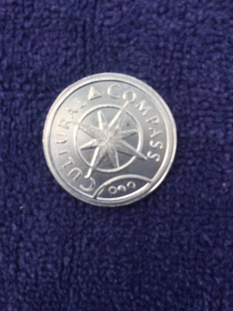 Cultural Compass Aluminum Sculpture by James Bennett | Saatchi Art