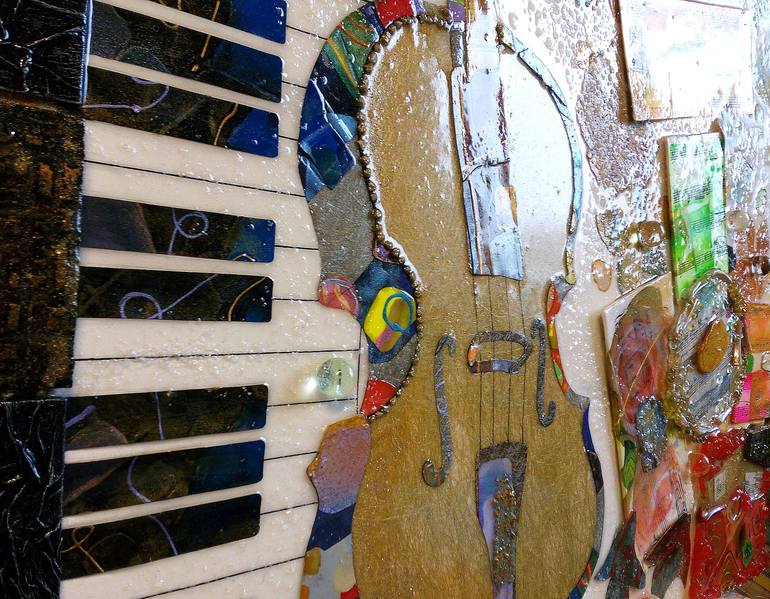 Rainy days. I like Chopin. Collage by Elana Solodka | Saatchi Art