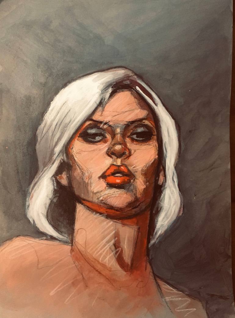 Amanda Lore Painting by Vincent Millet | Saatchi Art