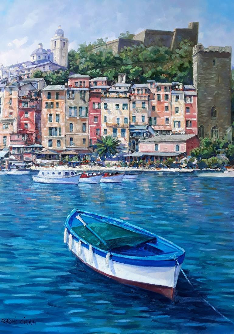 Portovenere Painting by Claudio Ciardi | Saatchi Art