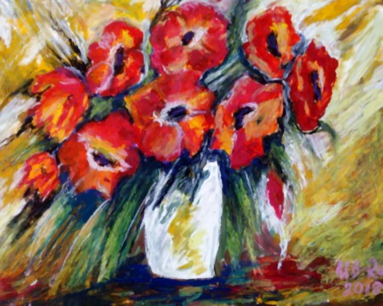 Poppies Painting by Svetlana Ivanova | Saatchi Art