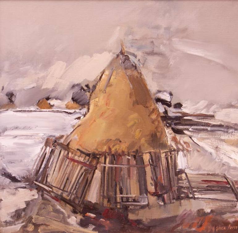 Haystack Painting by Ion Sinca | Saatchi Art