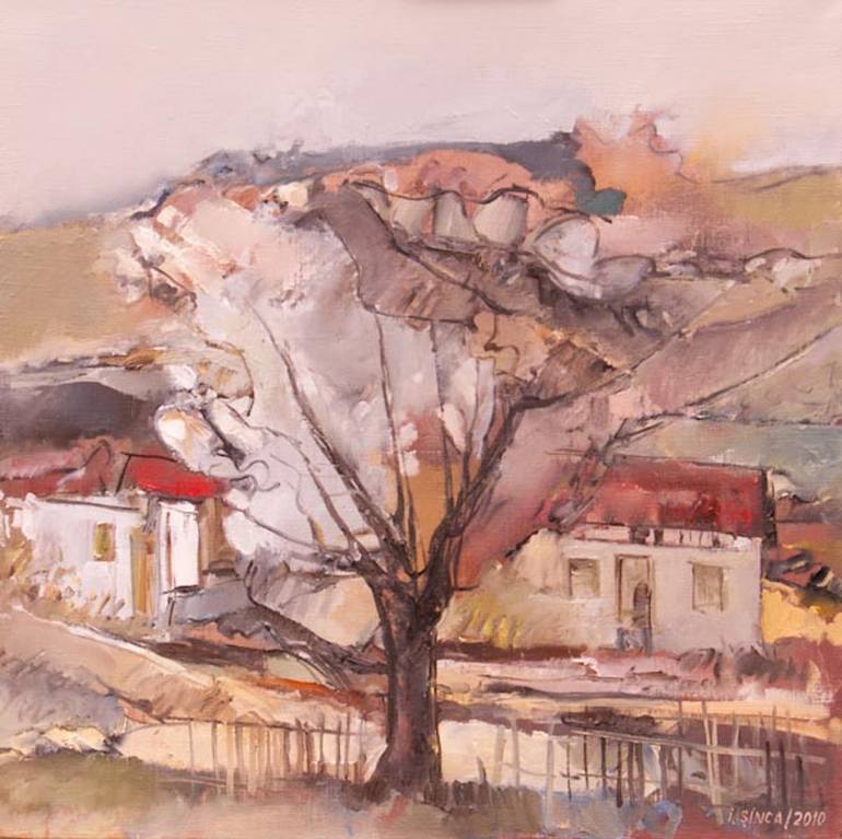 Willow at the gate (study 5) Painting by Ion Sinca | Saatchi Art