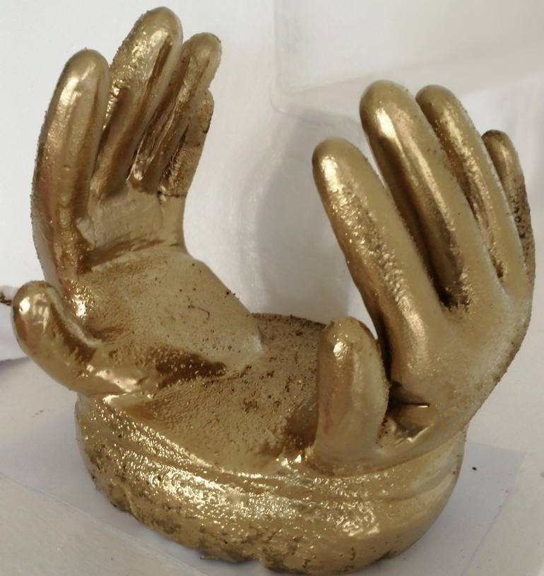 Awaiting Blessings Sculpture by george munene | Saatchi Art