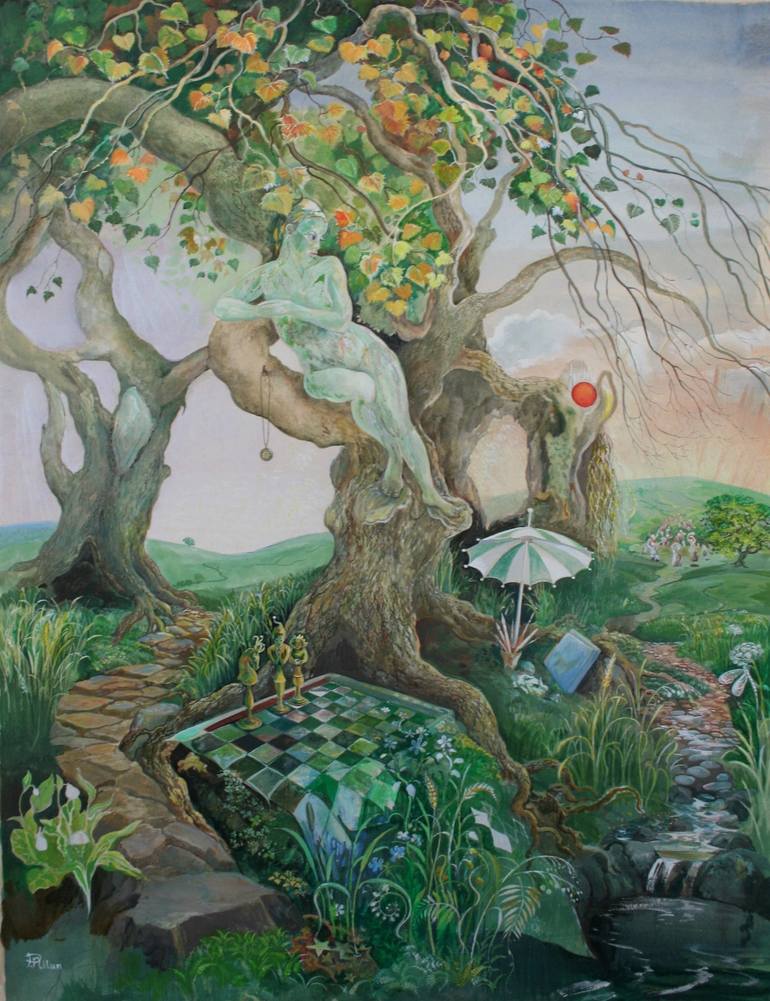 Tree Spirit Painting by Penelope Caddick | Saatchi Art