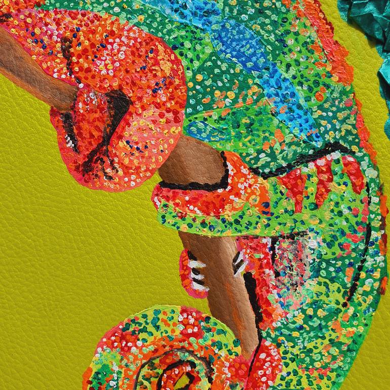 Camaleonte Painting by Maria Sabrina Viviani | Saatchi Art