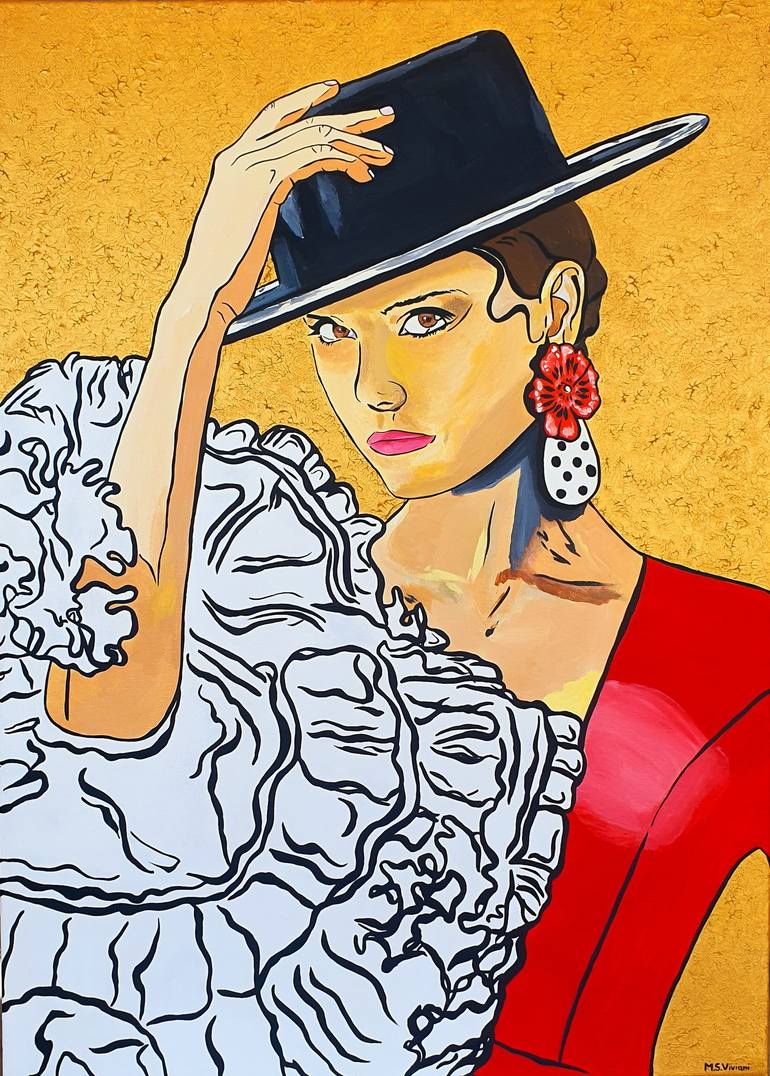 Flamenca - Maria Sabrina Viviani Painting by Maria Sabrina Viviani ...
