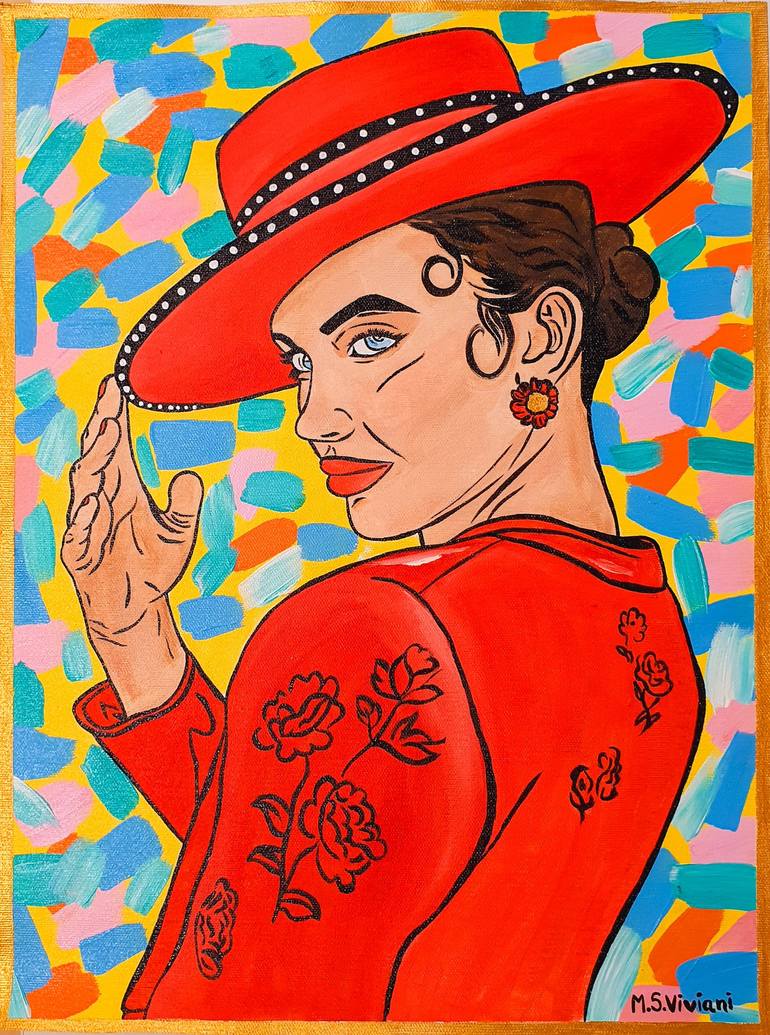 Flamenco colors - Maria Sabrina Viviani Painting by Maria Sabrina ...